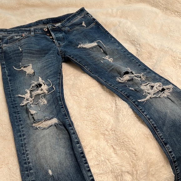 H&M | Jeans | Hm Mens Distressed Ripped Jeans | Poshmark